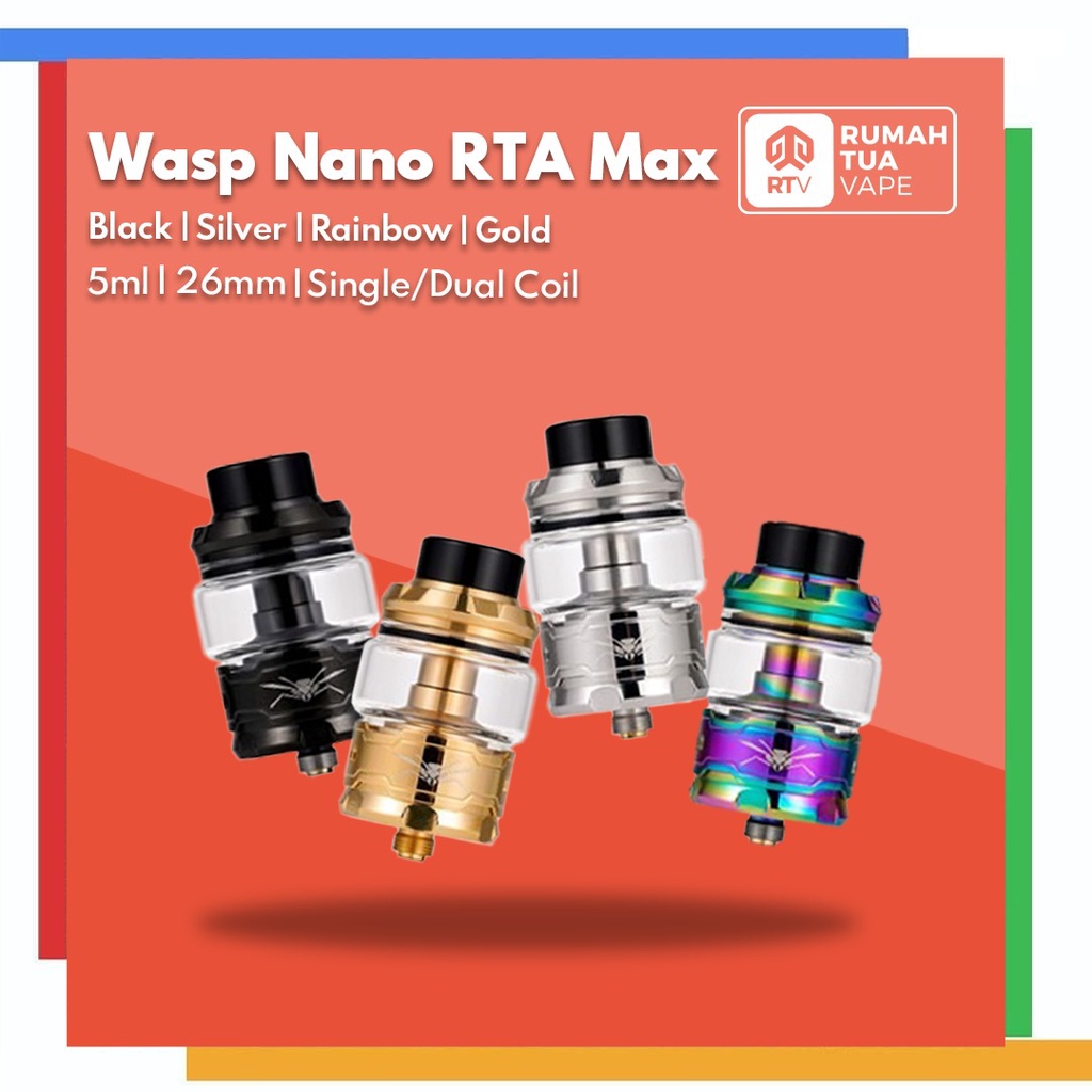 Jual WASP NANO RTA MAX 26MM SINGLE/DUAL RTA | Shopee Indonesia