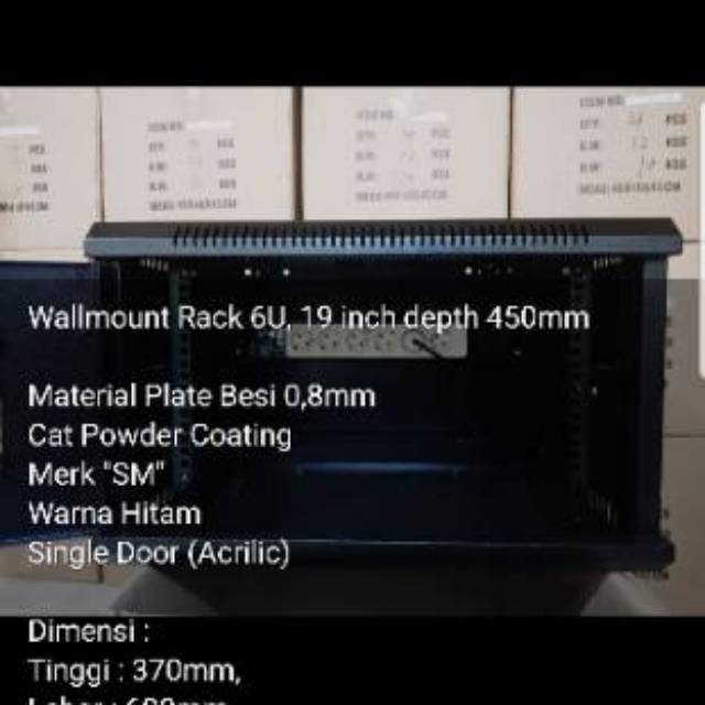 Jual Rak Server / Rak Wallmount 6U uk 60x45x35cm | Shopee Indonesia