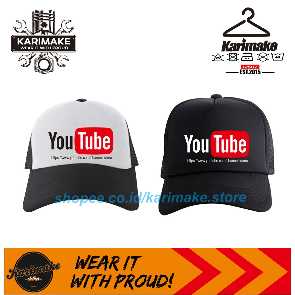 Jual KARIMAKE Topi Youtube Channel KARIMAKE Topi Trucker / Jaring ...