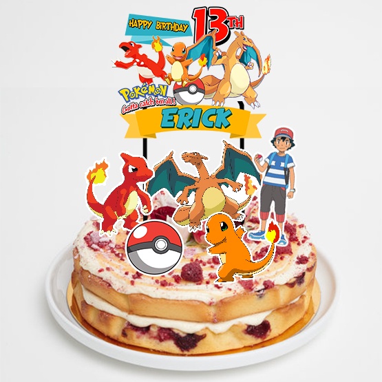 Jual Pokemon Charizard Charmander Topper Cake Birthday / Hiasan Kue ...