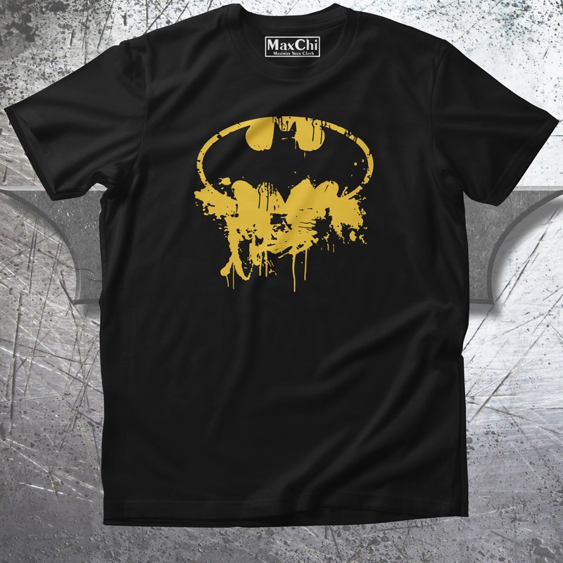 Jual [MaxChi] Kaos Anak Remaja Dewasa Batman Logo Drip Black | Shopee ...