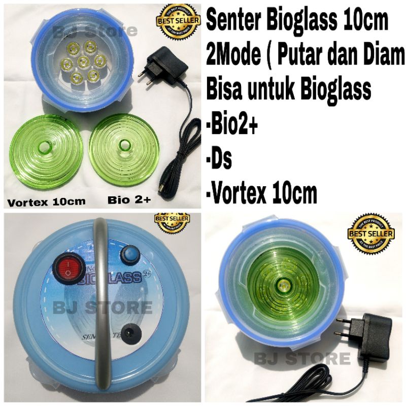 Jual Senter Bioglass 2+,Ds dan Vortex 10cm 3 in 1 (2Mode) Putar & Diam ...