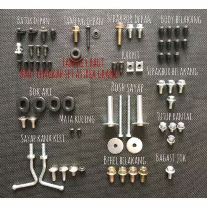 Jual baut set lengkap full body astrea grand baut | Shopee Indonesia