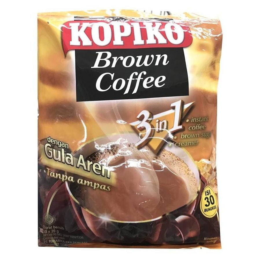 Jual Kopiko Brown Coffee 3in1 Kopi Instan dengan Gula Aren Coffee 30bks ...
