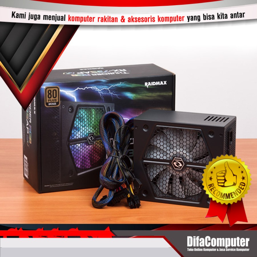 Jual PSU Raidmax RX 535AP-R Thunder RGB 535W 80 Plus BRONZE Power Supply | Shopee Indonesia