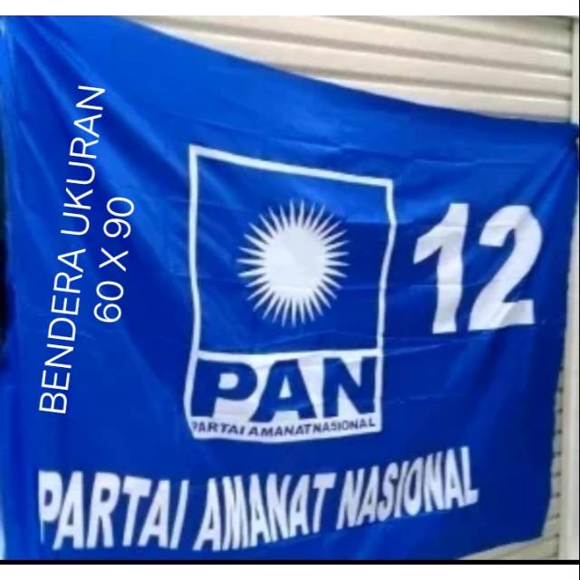 Jual BENDERA PAN UKURAN 60 X 90 BENDERA PARTAI PAN ATRIBUT PAN PARTAI ...