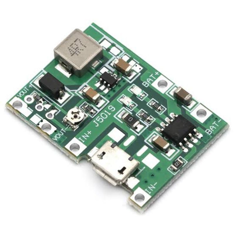 Jual modul 18650 2 in 1 tp4055 charger baterai lithium DC-DC step up ...