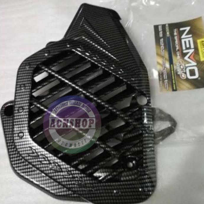 Jual Cover Radiator / Tutup Radiator Pcx 150 Lokal Nemo Carbon | Shopee ...