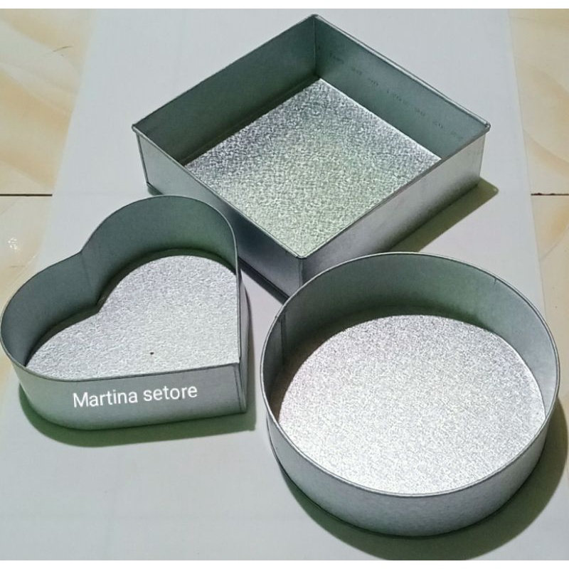 Jual loyang kue cetakan kue bentuk bulat kotak love ukuran 20 cm ...