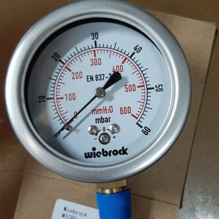 Jual Pressure Gauge Wiebrock dia 2.5" mbar low Manometer | Shopee Indonesia