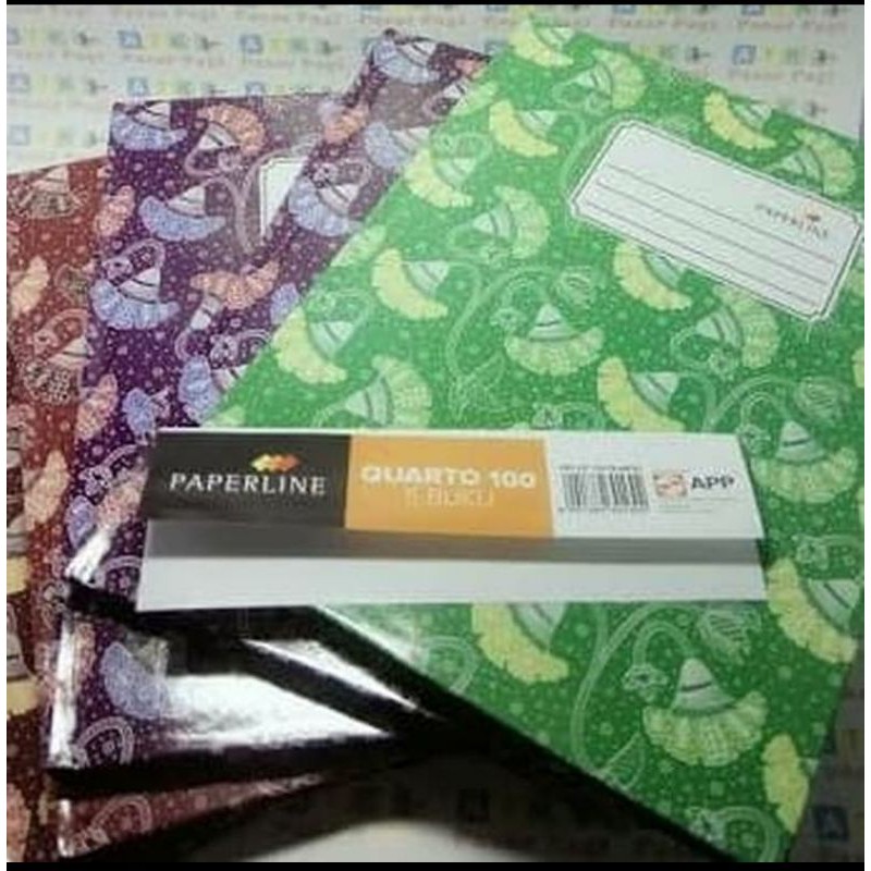 Jual BUKU QUARTO/KWARTO/KUARTO PAPERLINE HARD COVER 100 LEMBAR | Shopee ...