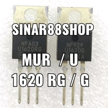 Jual TR U1620RG MUR1620G U1620G U 1620 RG G MUR 1620G TRANSISTOR MOSFET DIODA DIODE | Shopee ...
