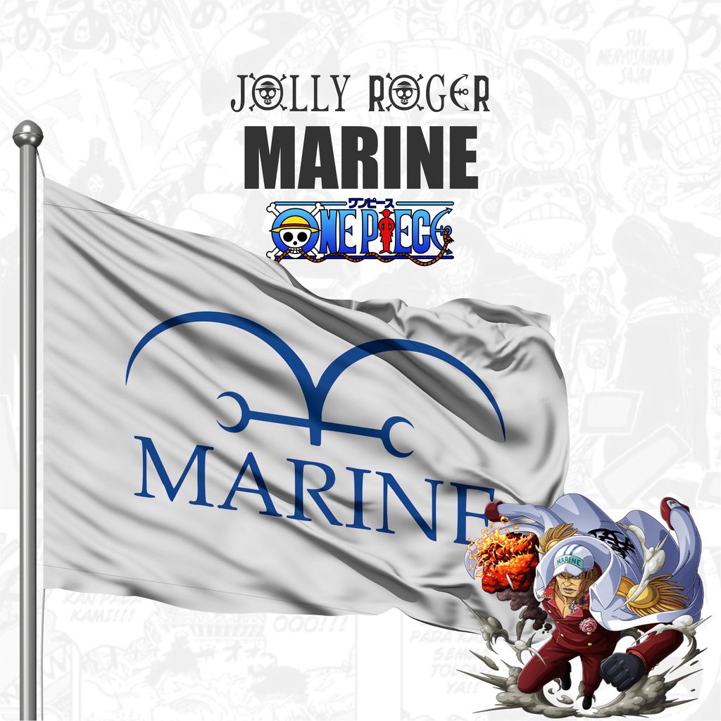 Jual Flagstore.id - BENDERA MARINE PIRATES | ANGKATAN LAUT ONE PIECE ...
