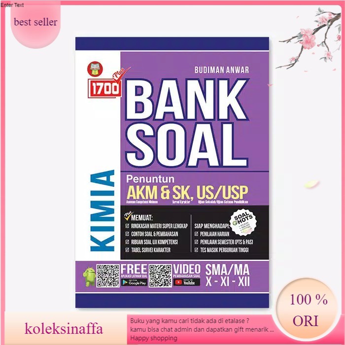 Jual buku best seller - 1700 PLUS BANK SOAL AKM KIMIA SMA K.13 REVISI - buku soal | Shopee Indonesia