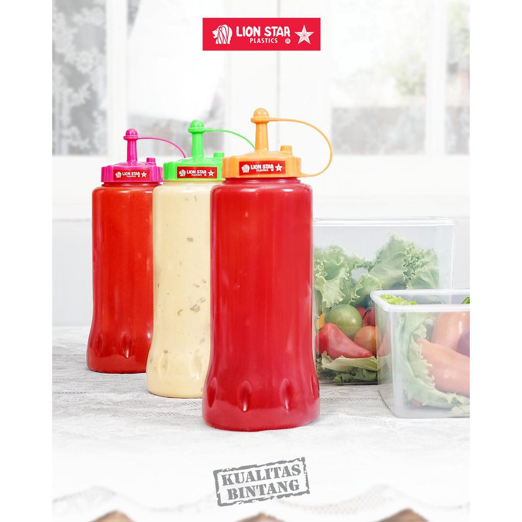 Jual Botol Saos Bistro Sauce Keeper 800ml TS-52 Lion Star Tempat Kecap ...