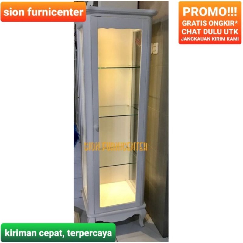 Jual lemari sudut / lemari display / lemari koleksi / lemari hias ...