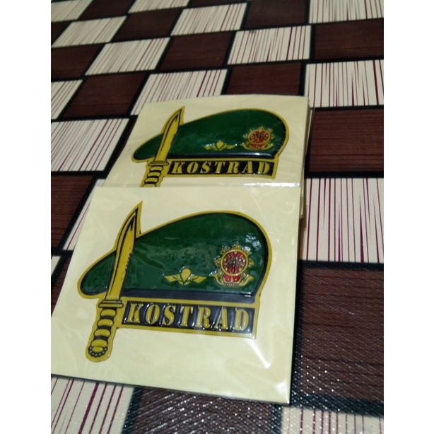 Jual STIKER EMBOSS LOGO BARET KOSTRAD / STIKER BARET KOSTRAD | Shopee ...