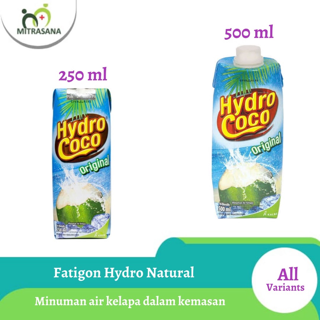 Jual HYDRO COCO NATURAL 500 ML/FATIGON HYDRO NATURAL 250 ML | Shopee ...
