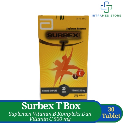 Jual Surbex T Box isi 30 Tablet - Suplemen Vitamin B Kompleks Dan ...