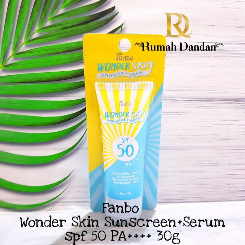 Jual Fanbo Wonder Skin Sunscreen + Serum SPF 50 PA++++ 30g | Shopee ...