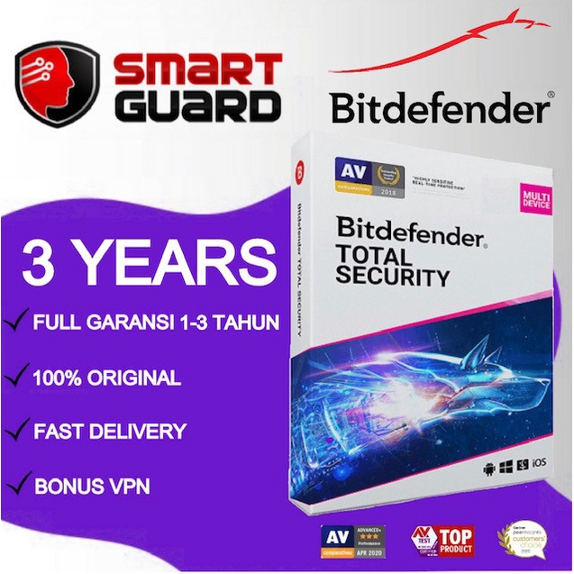Jual Antivirus Bitdefender Total Security 2021 ORIGINAL 1 | Shopee ...