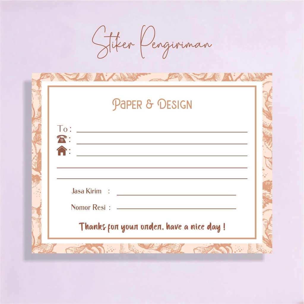 Jual Minimal Order Sticker Label untuk Pengiriman | Sticker Label ...
