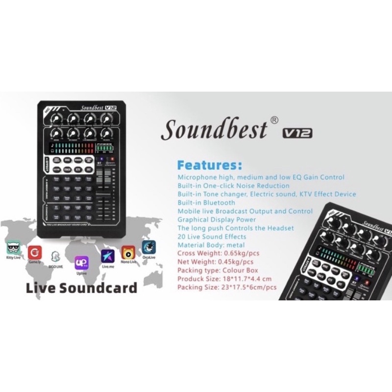 Jual Sound Card Soundbest V12 | Shopee Indonesia