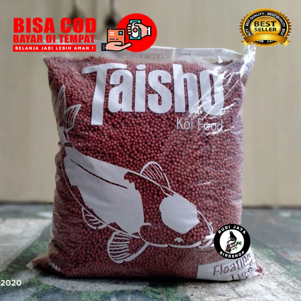 Jual TAISHO TAISO RED MERAH 5 MM 500 GRAM PELET PAKAN MAKANAN IKAN KOI ...