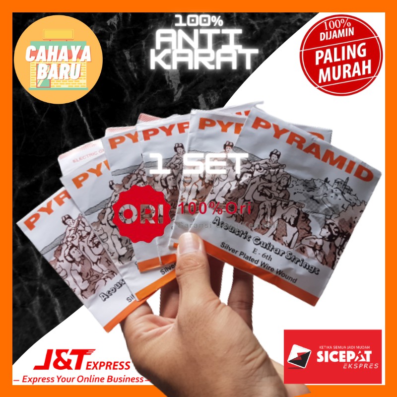 Jual COD$Senar Gitar String Akustik Pyramid Original Premium 1 Set(beli ...