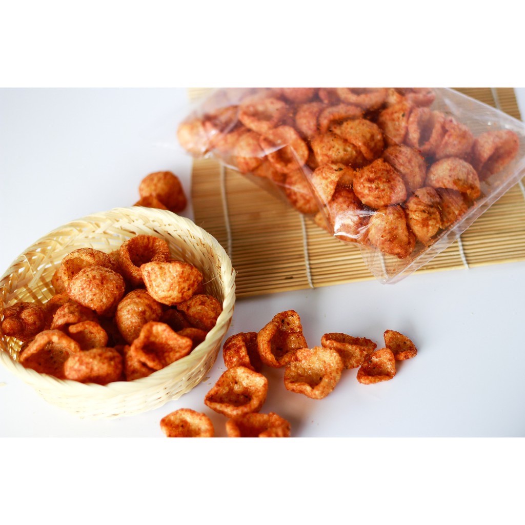 Jual Snack kiloan Kerupuk keong kerang daun jeruk extra pedas 125 gram ...