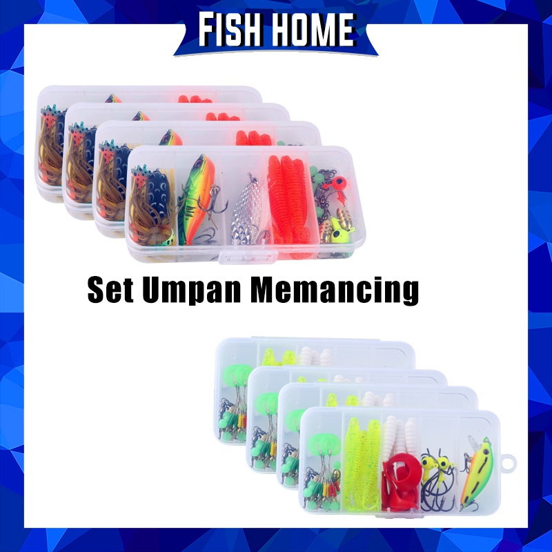 Jual Set Umpan Pancing / Bentuk ikan kecil Umpan Mancing Umpan Pancing ...