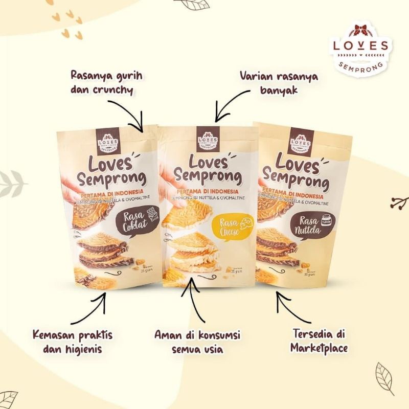 Jual LOVE SEMPRONG KEKINIAN DENGAN BANYAK VARIAN RASA NUTELLA ...