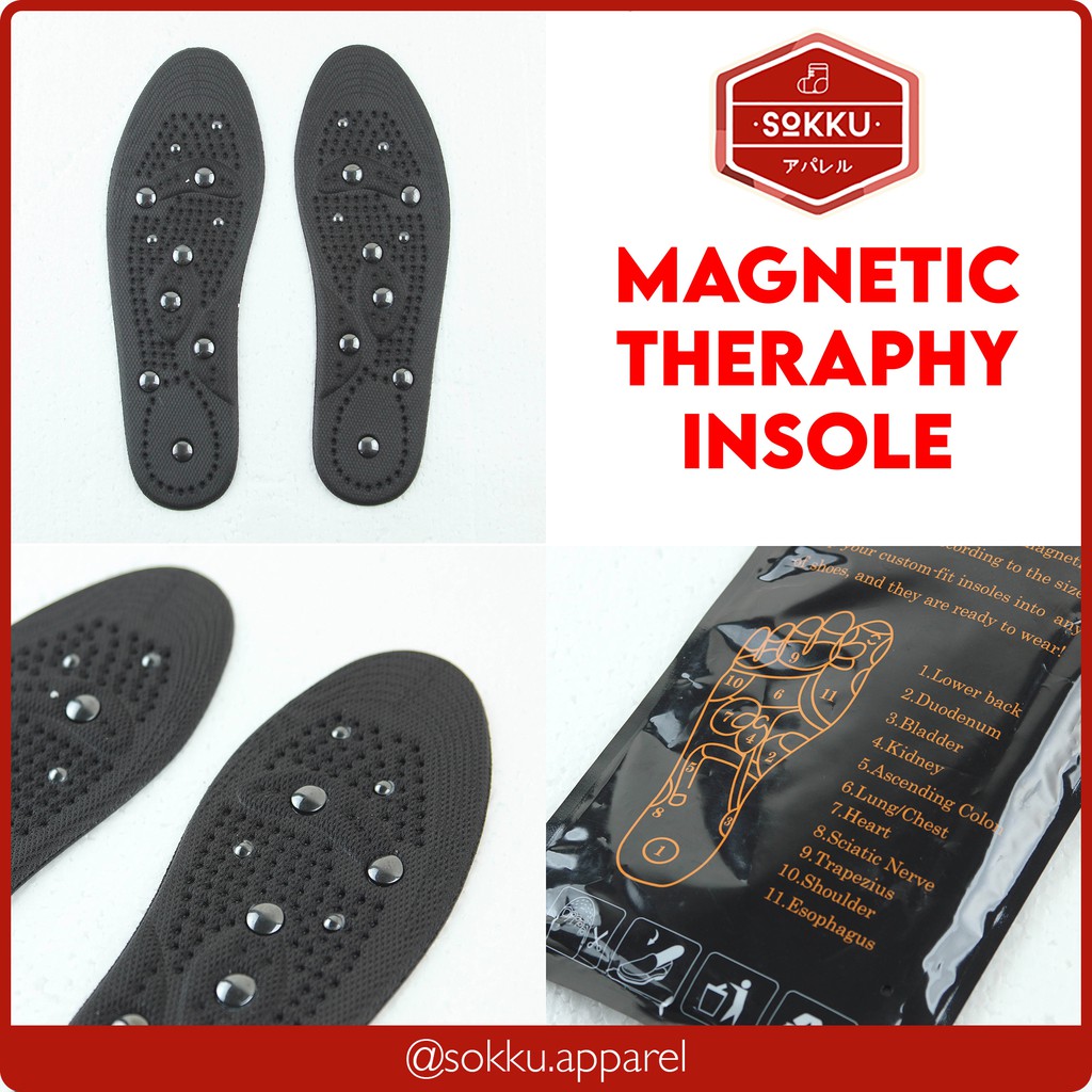Jual Magnetic Therapy Insole Sepatu Shoe Pad Pijat Refleksiologi Magnet ...