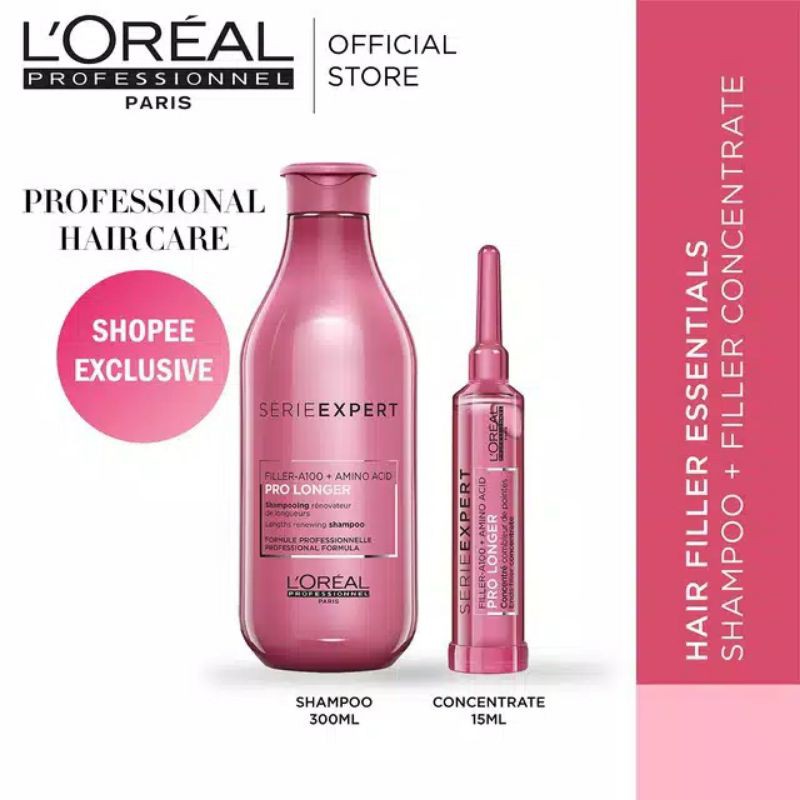 Jual L'Oreal Professionnel Pro Longer Hair Filler Essentials | Shopee ...