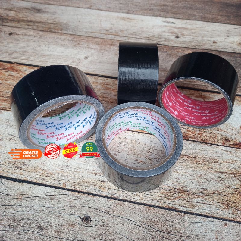 Jual Lakban JILID Hitam 45mm/Cloth Tape/Lakban Hitam/Lakban Kain ...