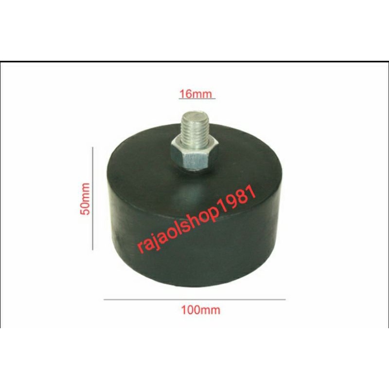 Jual karet engine mounting 100mm x 16mm x 50mm baut tunggal serbaguna ...