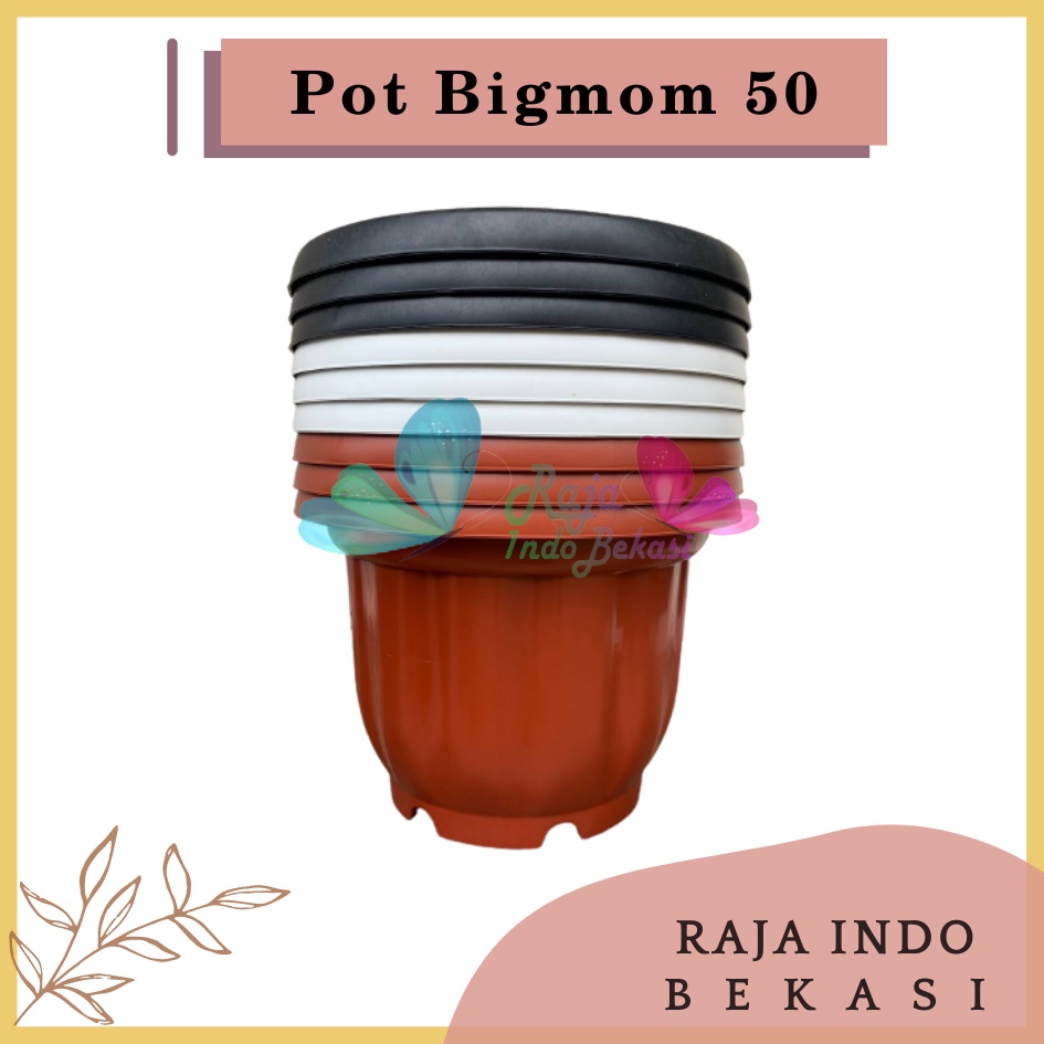 Jual Rajaindobekasi ONLY SAMEDAY AND INSTAN Pot BIGMOM 50 Putih Hitam ...