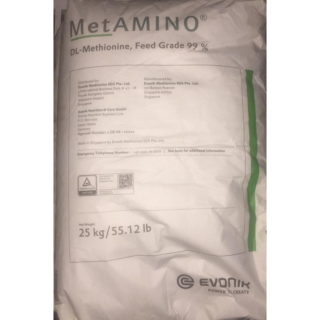 Jual METAMINO DL-METHIONINE 99% METIONIN 25 KG (ASAM AMINO) | Shopee ...