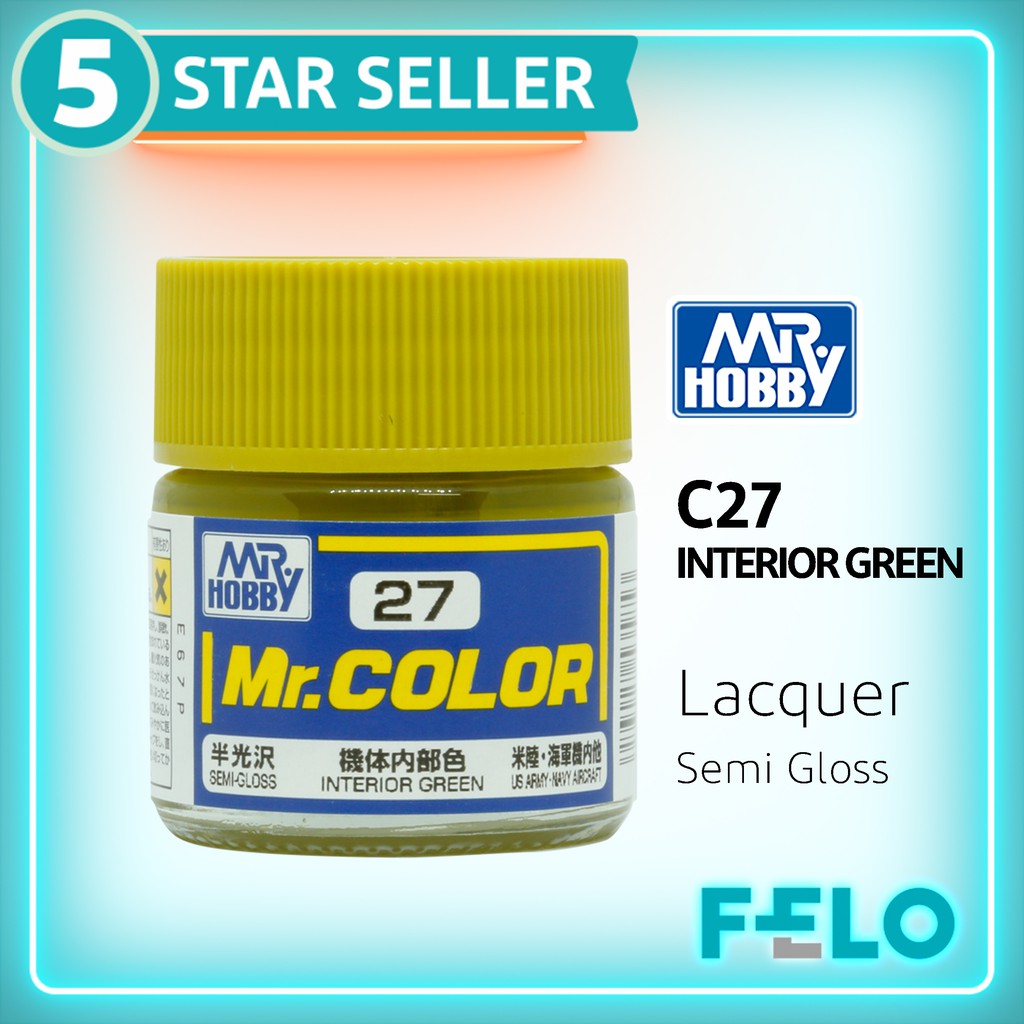 Jual CAT GUNDAM - MOKIT MR COLOR INTERIOR GREEN C 27 / MR HOBBY C27 ...
