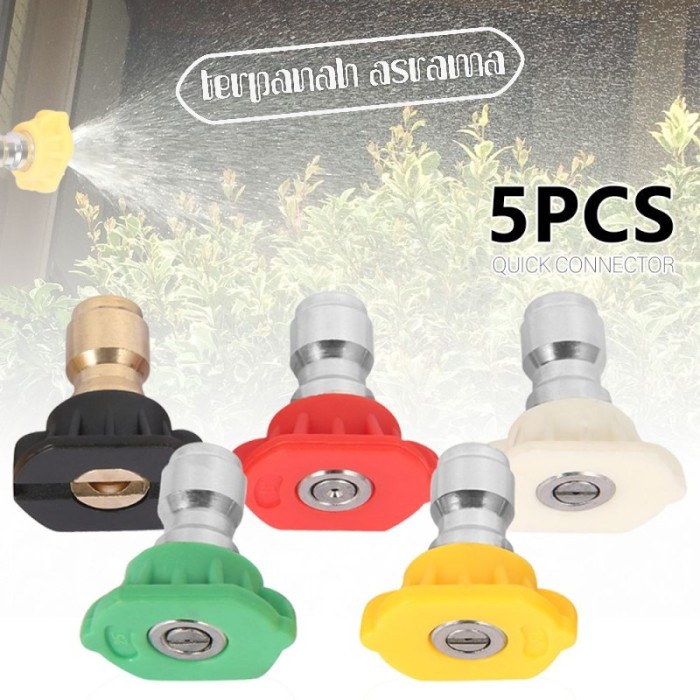 Jual Spray Nozzle Tip Pressure Washer Quick Release Connect 1/4 inch 5 ...