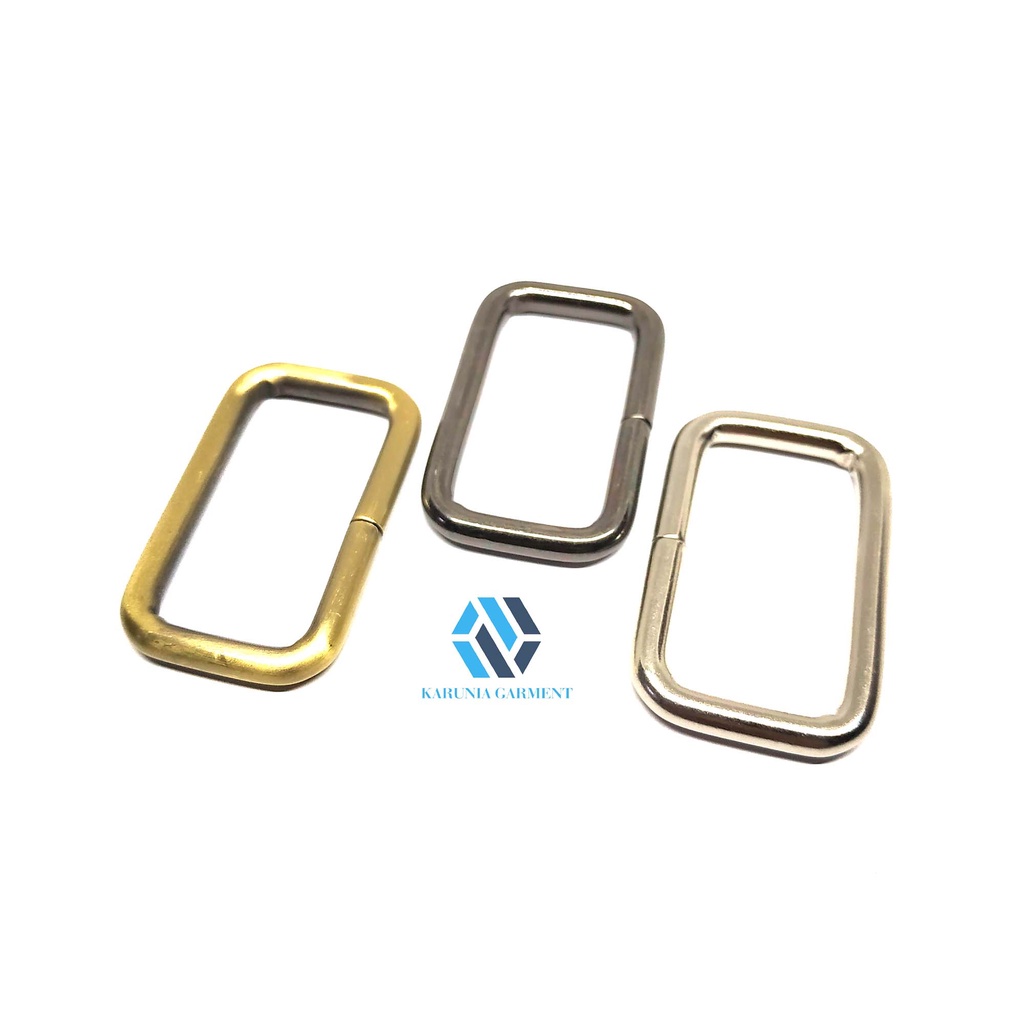 Jual Ring kotak / ring pengait cantelan tali webbing tas ukuran 3.8 cm ...