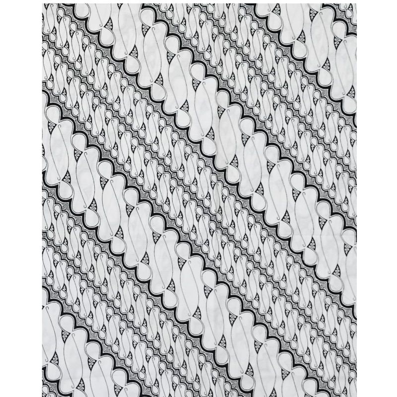 Jual JARIK BATIK Hitam Putih Kain Batik Parang Liris Lereng | Shopee ...