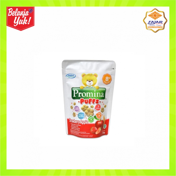 Jual Promina Puffs Strawberry Apple 15 gr | Makanan Ringan Snack Beras ...