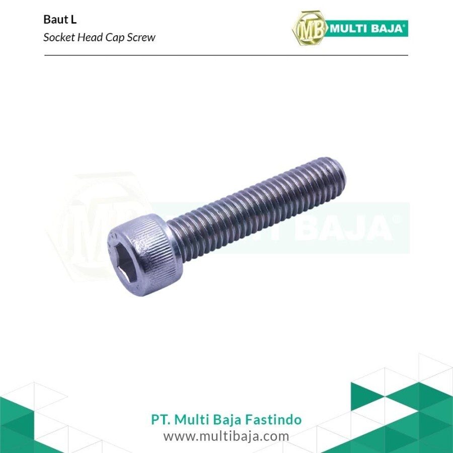 Jual Baut L Stainless Steel 304 M6 x 1.0 x 15 FT (Socket Cap Screw) | Shopee Indonesia