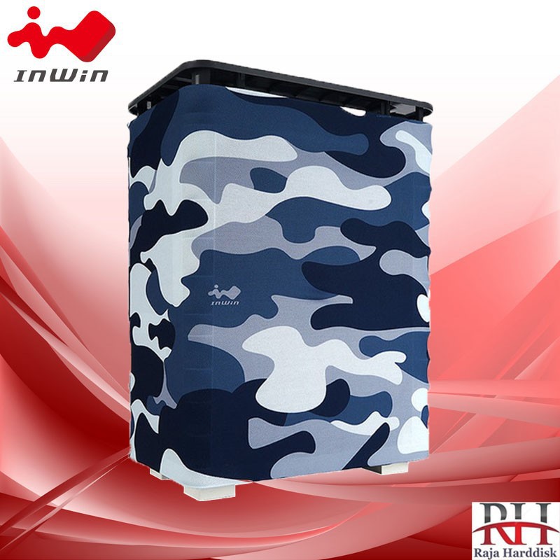 Jual InWin ALICE Grey Top Camouflage Blue Cloth - Mid Tower ATX Gaming ...