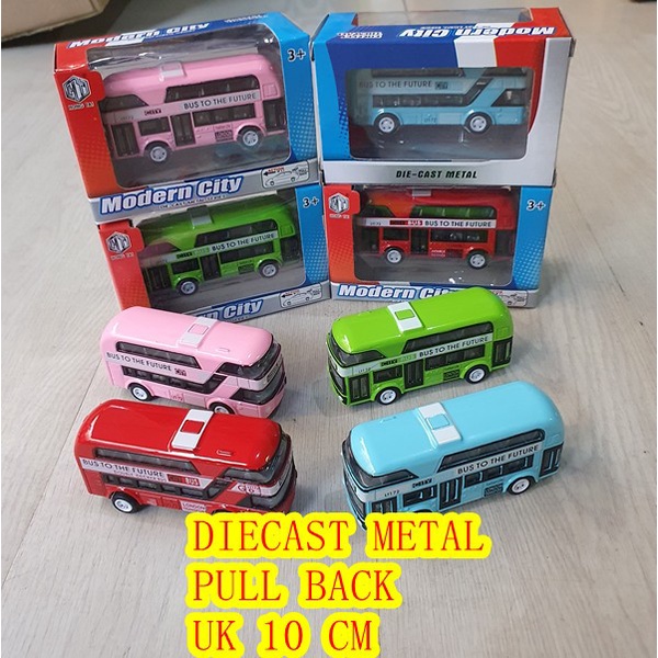Jual MAINAN DIECAST BUSWAY 2 TINGKAT BUS SEKOLAH PULLBACK MODERN CITY ...