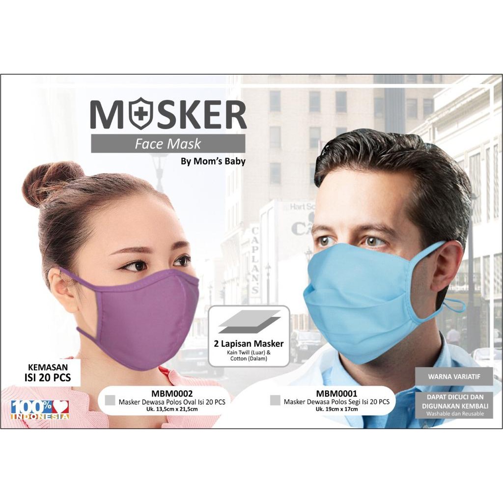 Jual Masker Kain Dewasa Moms Baby | Masker Kain Anak Moms Baby | Masker ...
