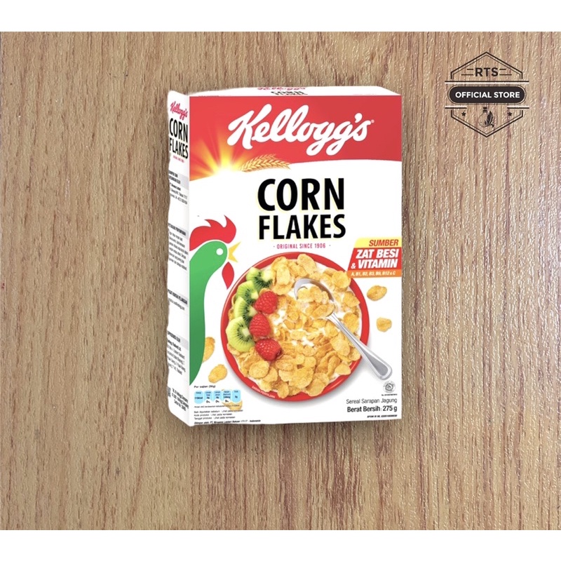 Jual Kelloggs Corn Flakes Cereal 275 gr | Corn Flakes Cereal 275gr ...