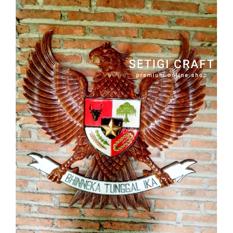 Jual Hiasan Dinding Garuda Pancasila Jati 70 cm | Shopee Indonesia