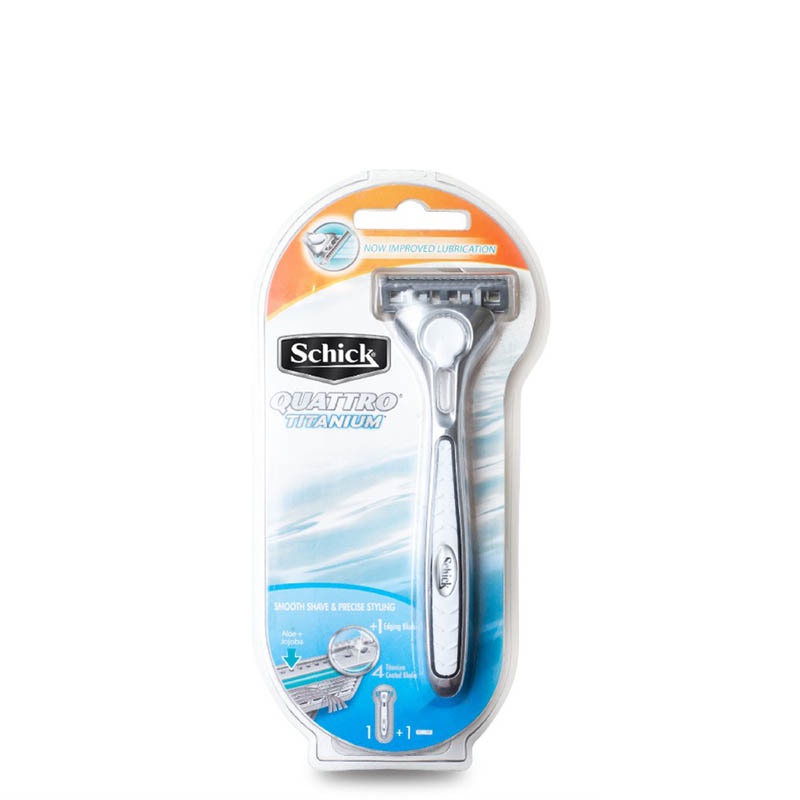 Jual Schick Quattro Titanium Kit Alat Cukur Pria | Shopee Indonesia